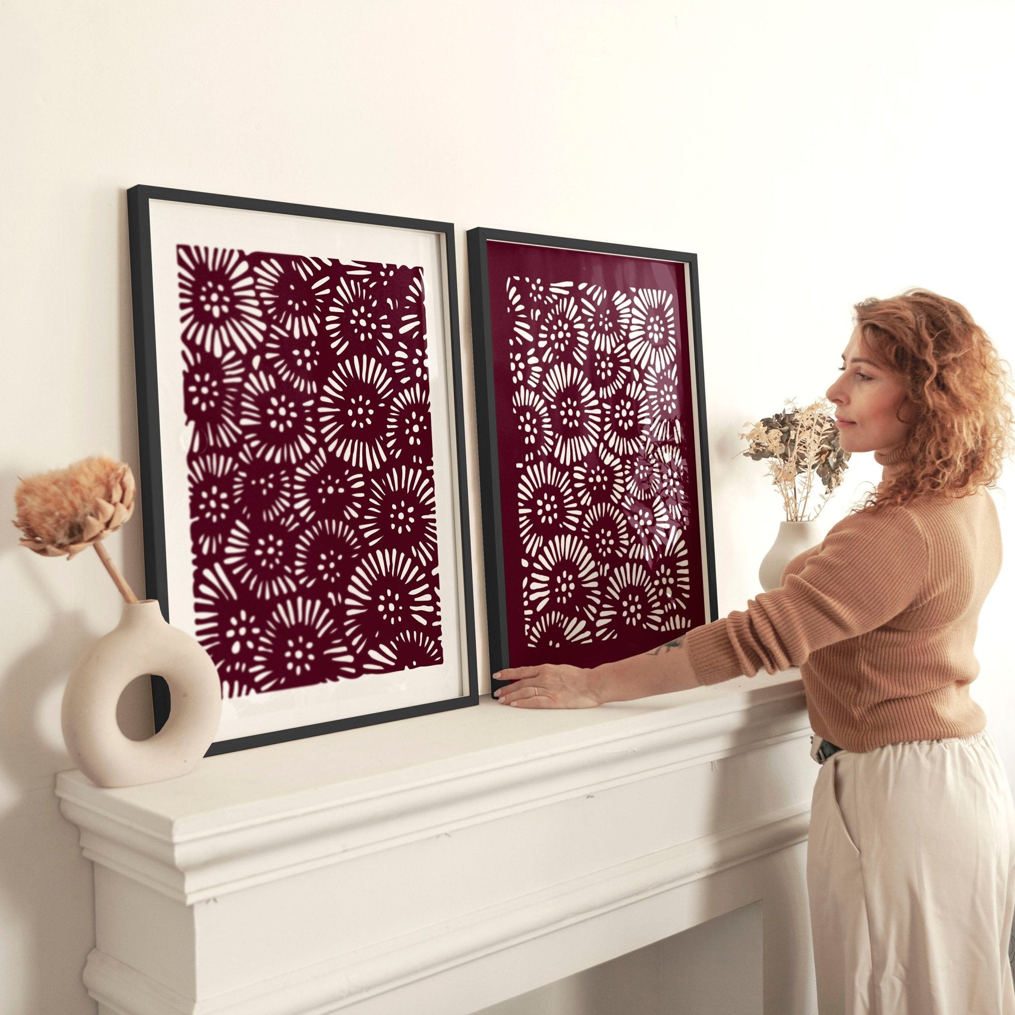 Poster With Frames - Set of 2 wall art prints