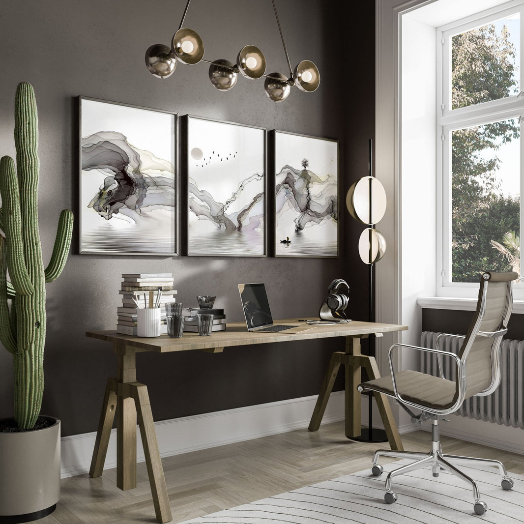 Wall Decoration Ideas For Office - Set of 3 wall art prints | About ...