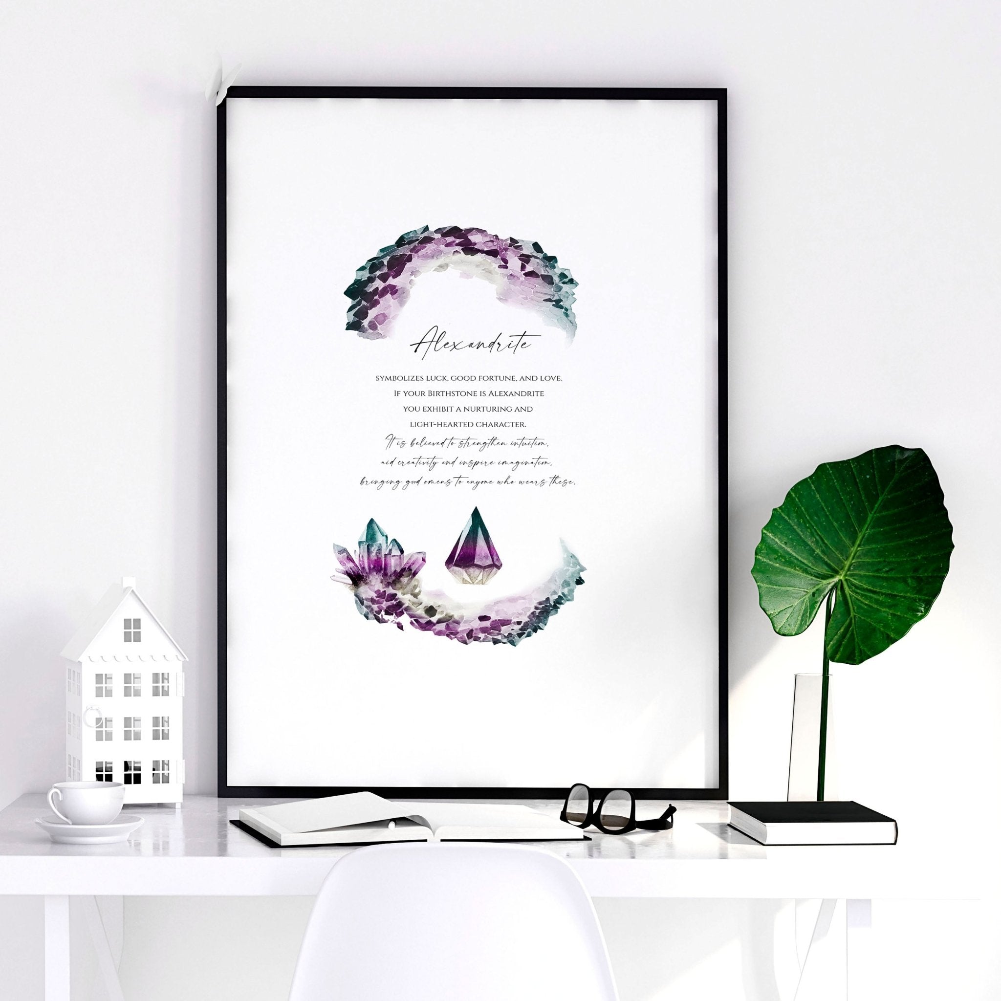 Alexandrite June Birthstone Wall Art Print | About Wall Art