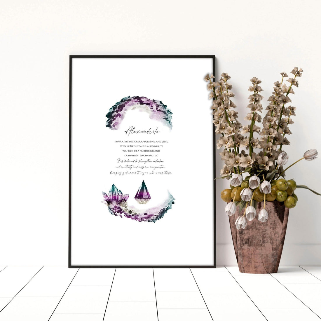 Alexandrite June Birthstone Wall Art Print | About Wall Art
