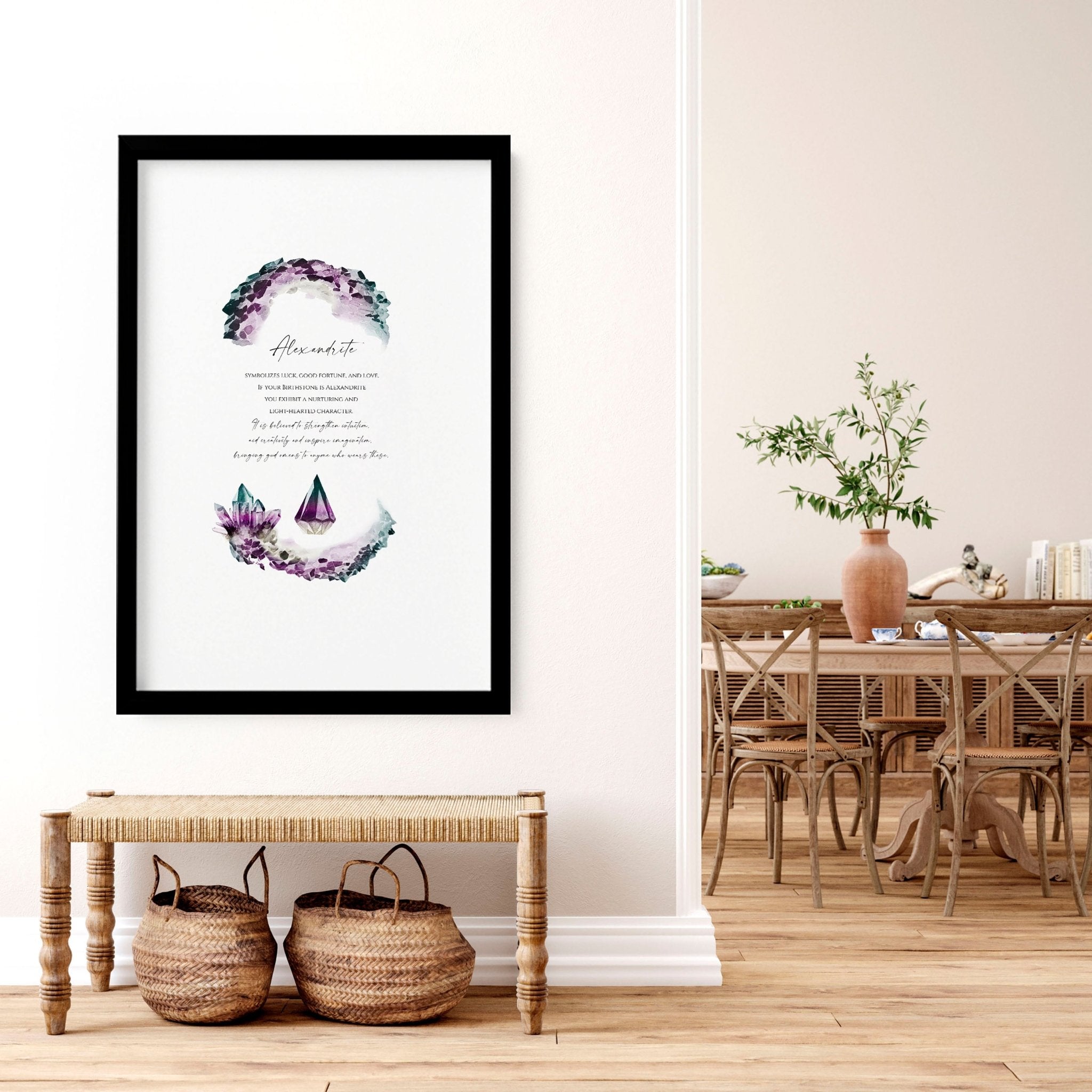 Alexandrite June birthstone | wall art print | About Wall Art