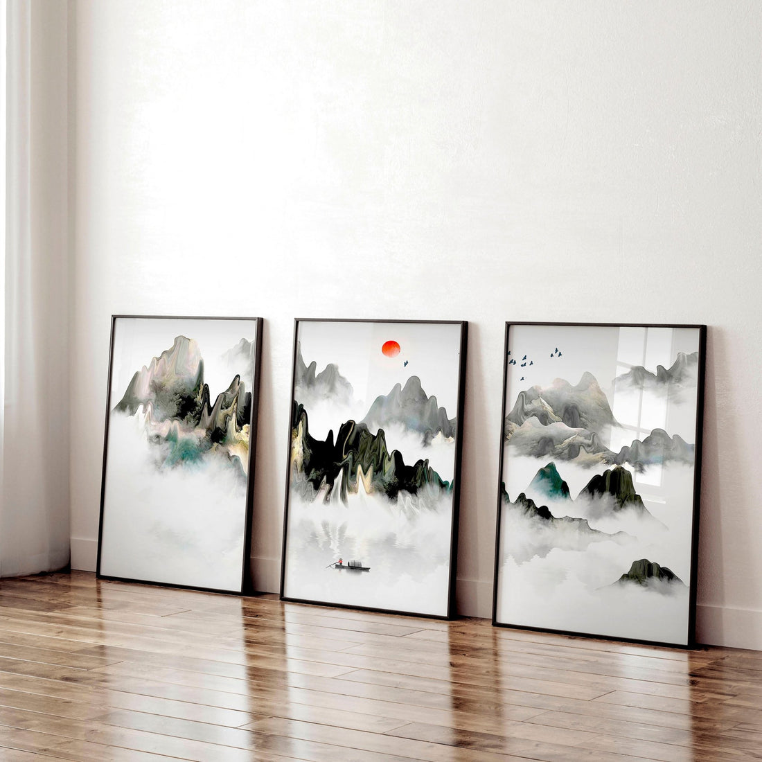 Office decor ideas for work - Set of 3 framed wall art | About Wall Art
