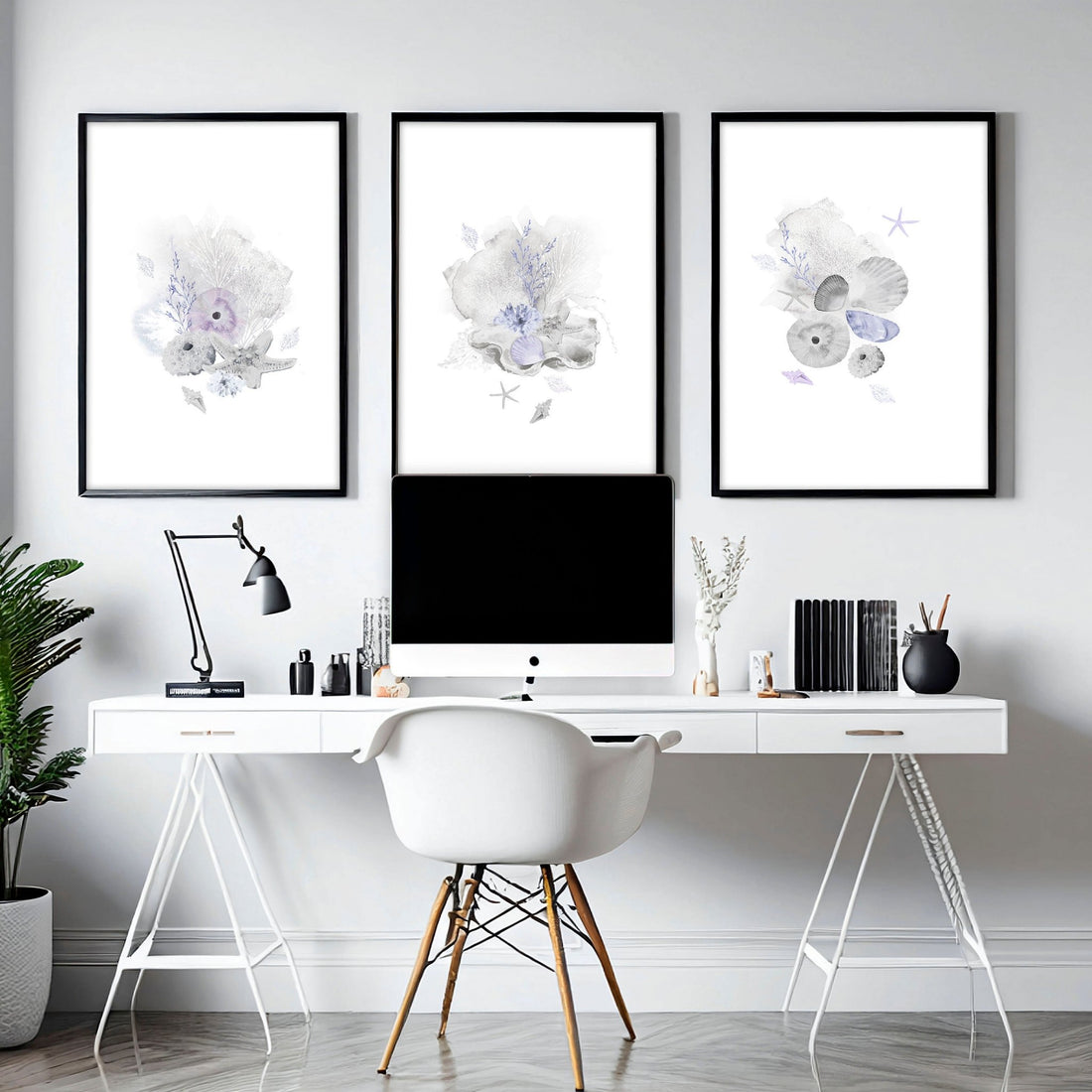 Office wall decor - set of 3 framed wall art | About Wall Art