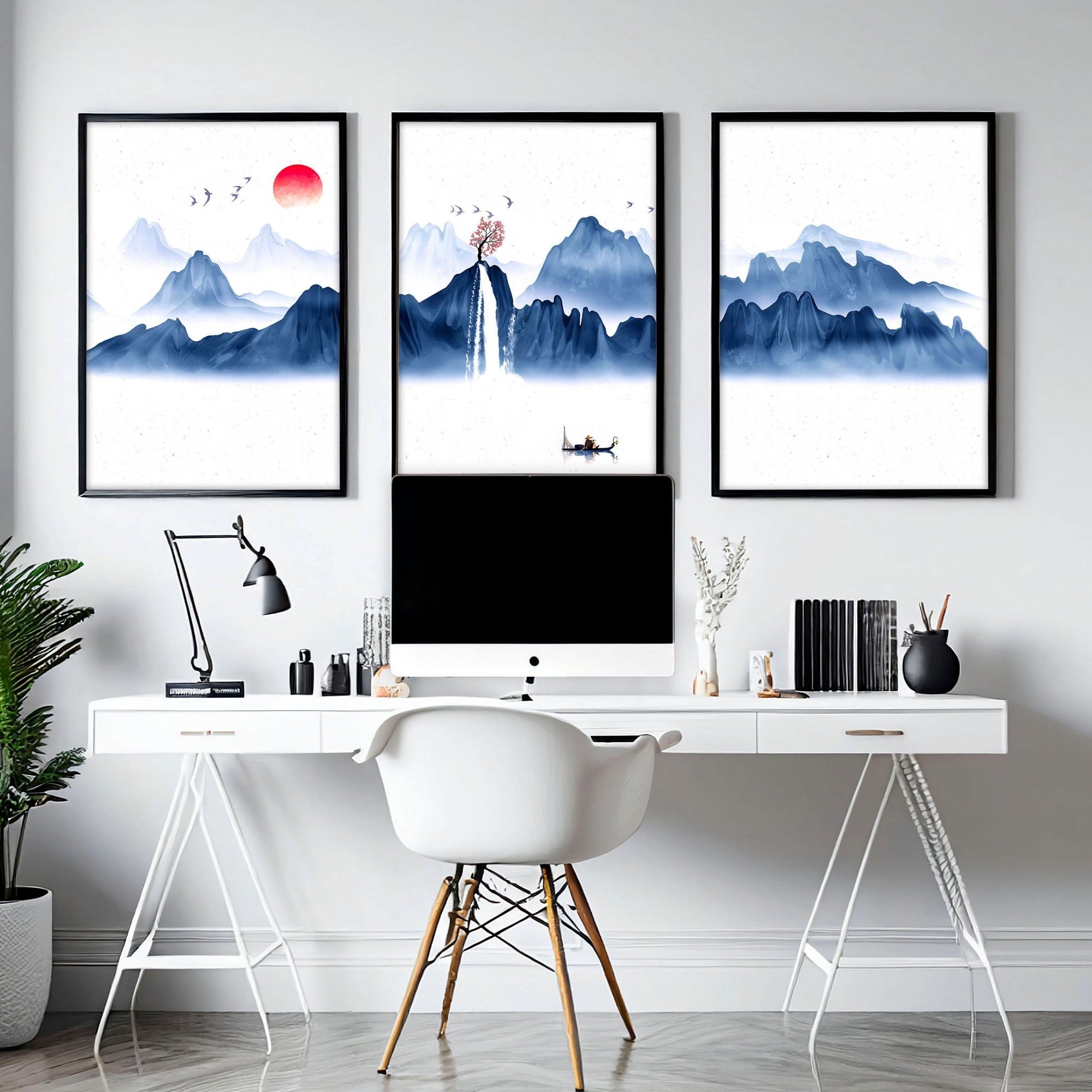 Elevate the serenity of your workspace space with our curated set of ...