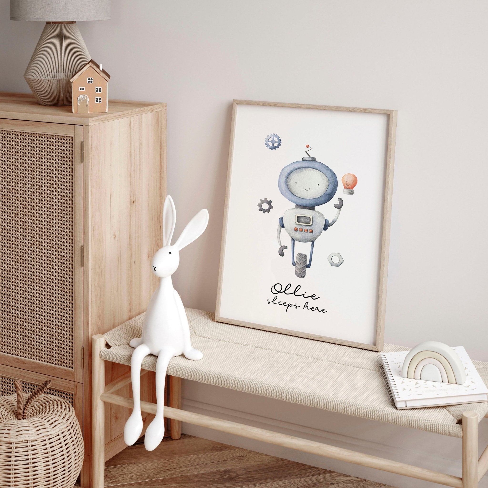 Playroom wall decor - Robot wall art print | About Wall Art